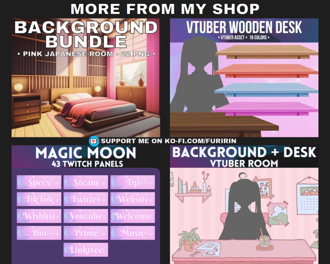 ANIMATED STREAM BACKGROUND - Dark Library | Vtuber, Just Chatting ...