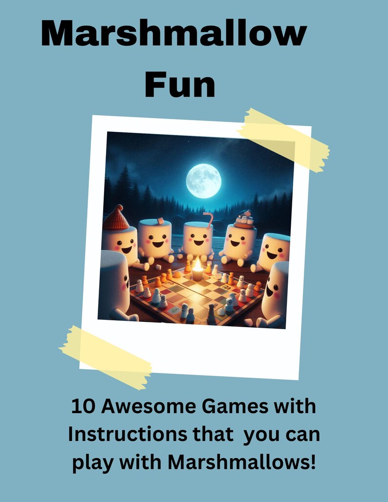 Family Night Fun! 10 Awesome Games to Play With Marshmallows - Etsy