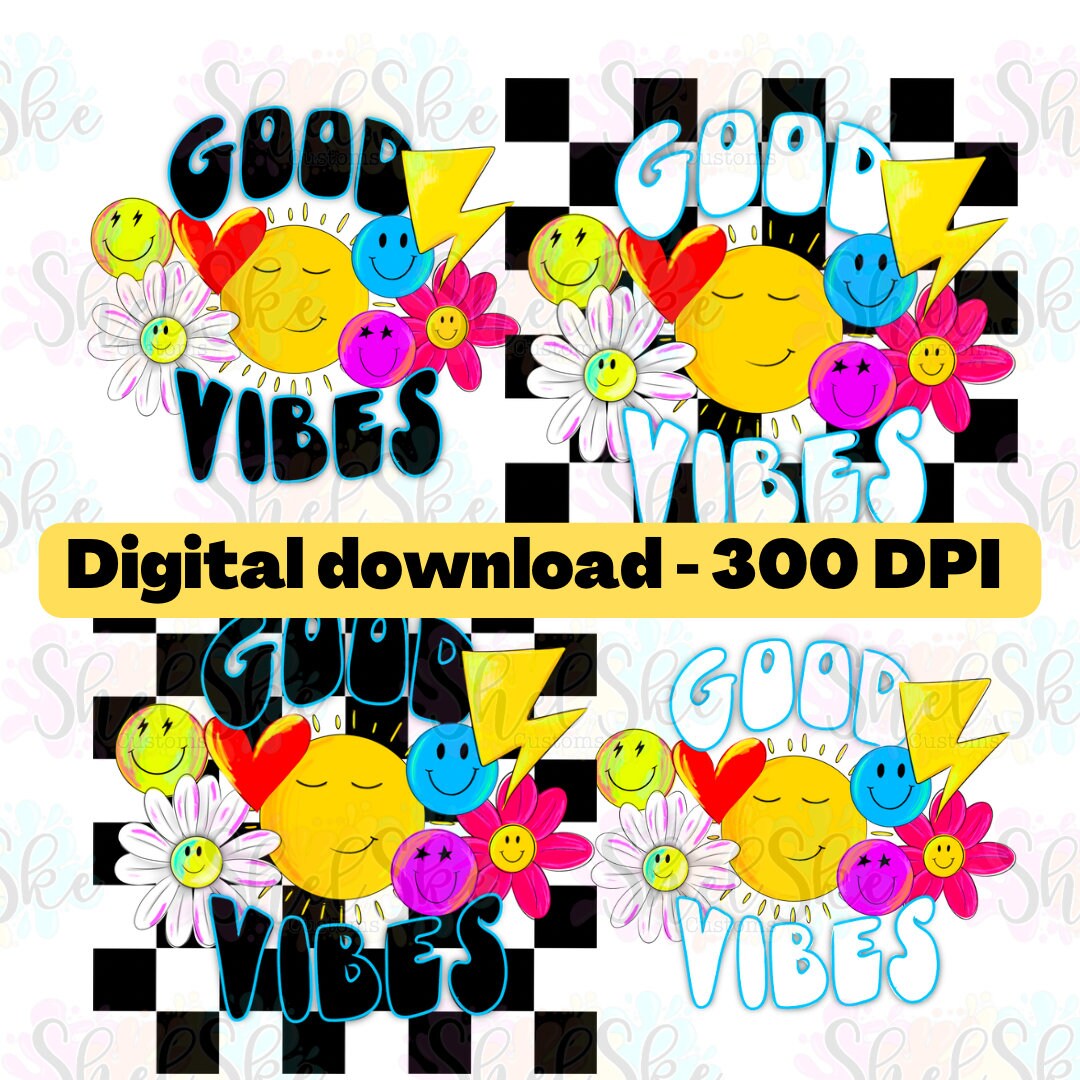 Good Vibes Png Neon Good Vibes Png Neon Good Vibes Design - Etsy