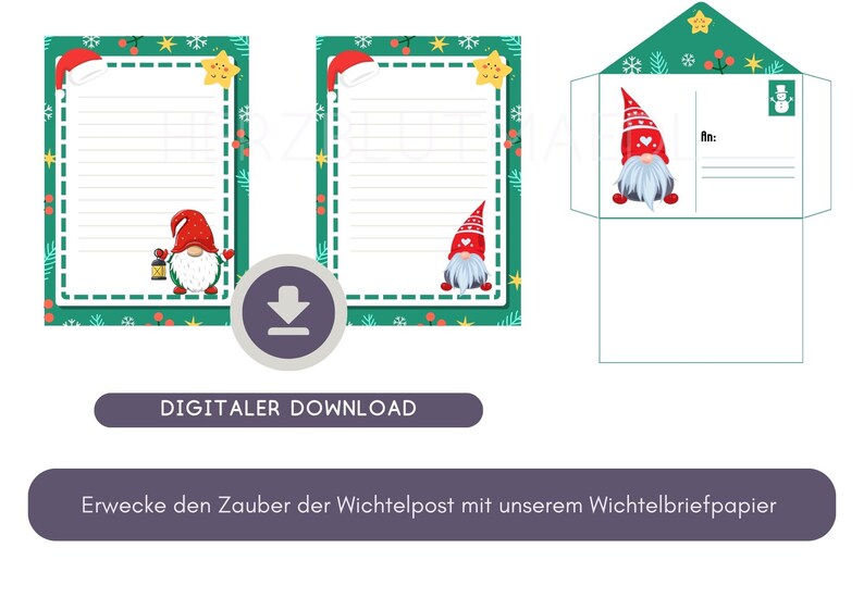 Wichtelpost Wichtelbriefe Wichtel Briefpapier Vorlage Wichtelpost ...