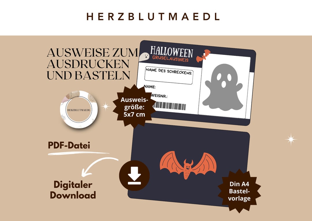 Scary ID Card as a Halloween Party Favor - DIY Halloween Projects for ...
