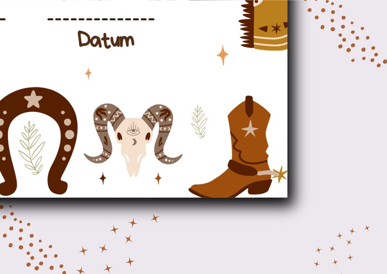 Cowboy Certificate as a Party Favor for a Child's Birthday or for ...