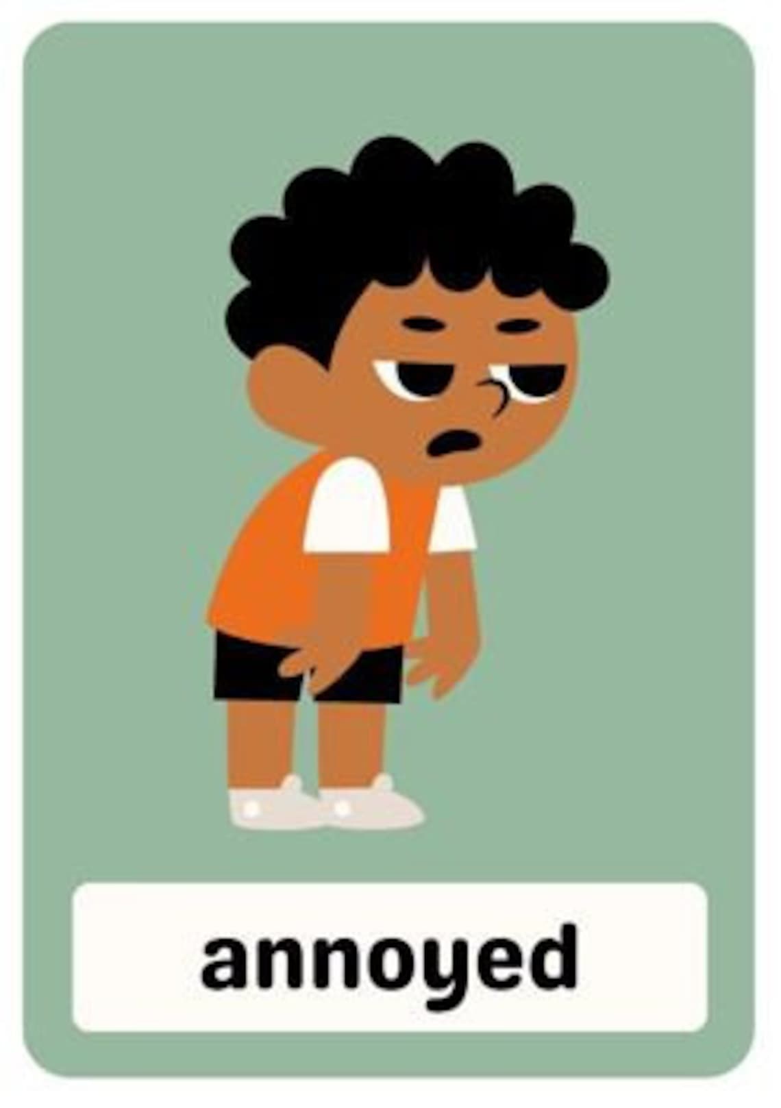 Children's Emotions Flashcards Early Development Digital Download ...