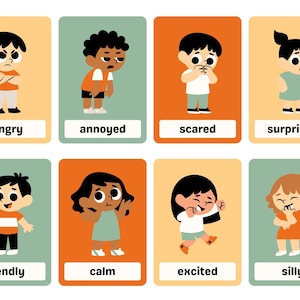 Children's Emotions Flashcards | Early Development | Digital Download ...