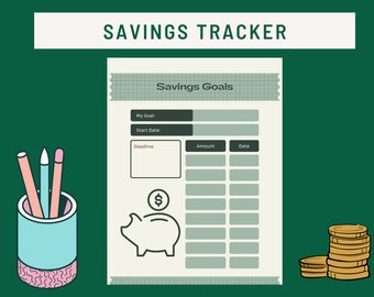 Savings Challenge | Savings Tracker | Digital Download | Printable - Etsy