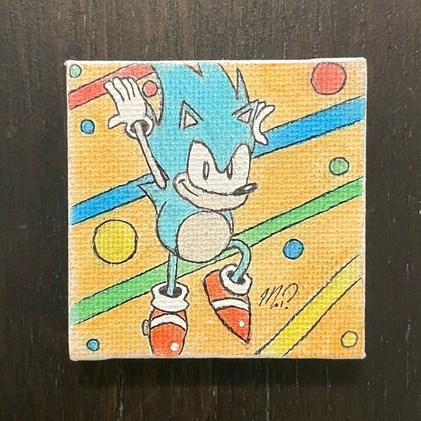Sonic Painting Canvas - Etsy