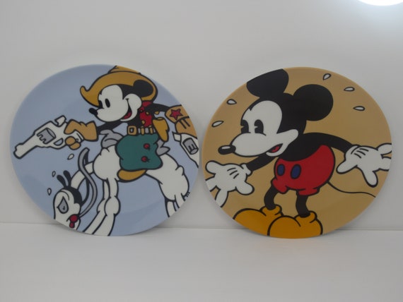 Walt Disney Mickey Mouse Classics Set of 4 Plates 10.5 - Etsy