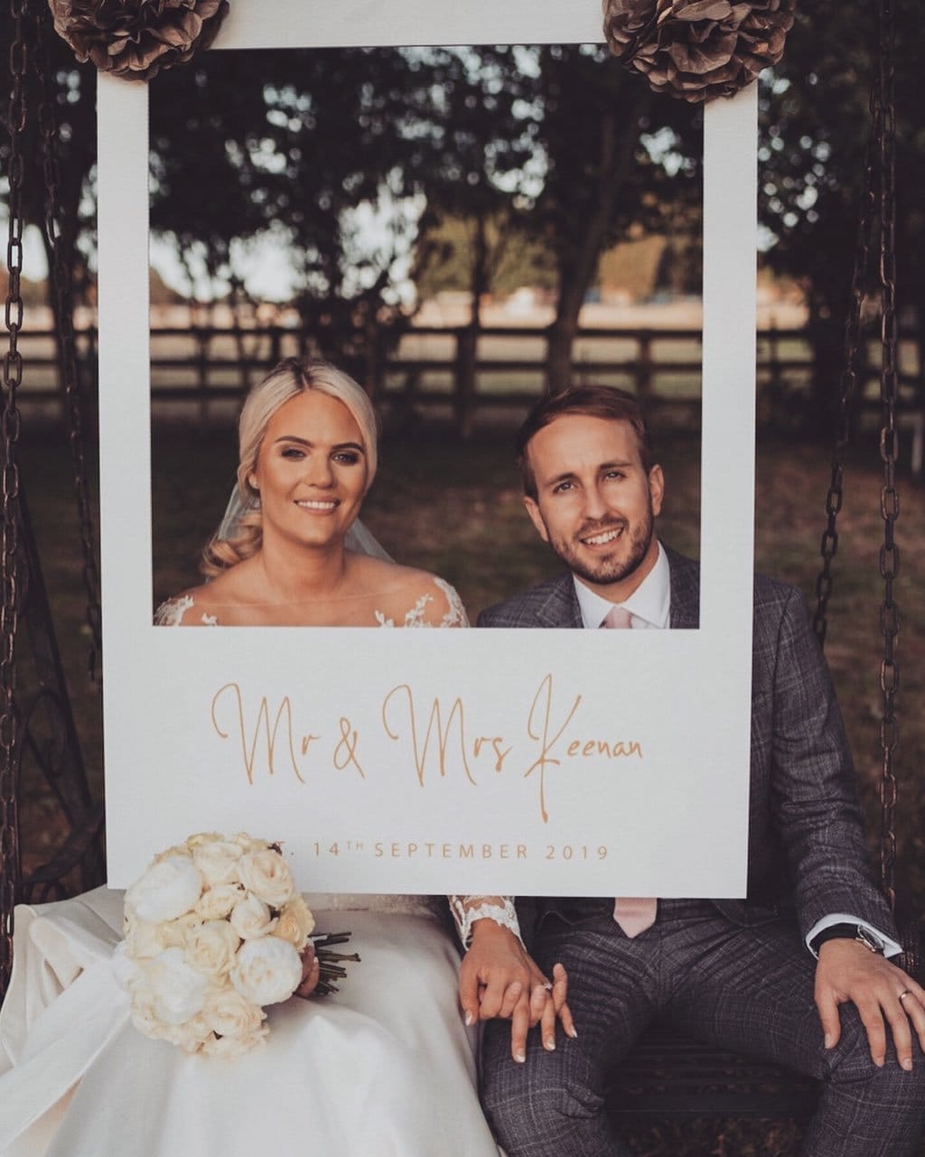 Wedding / Baby Shower / Engagement Party Polaroid Prop Photo Backdrop ...