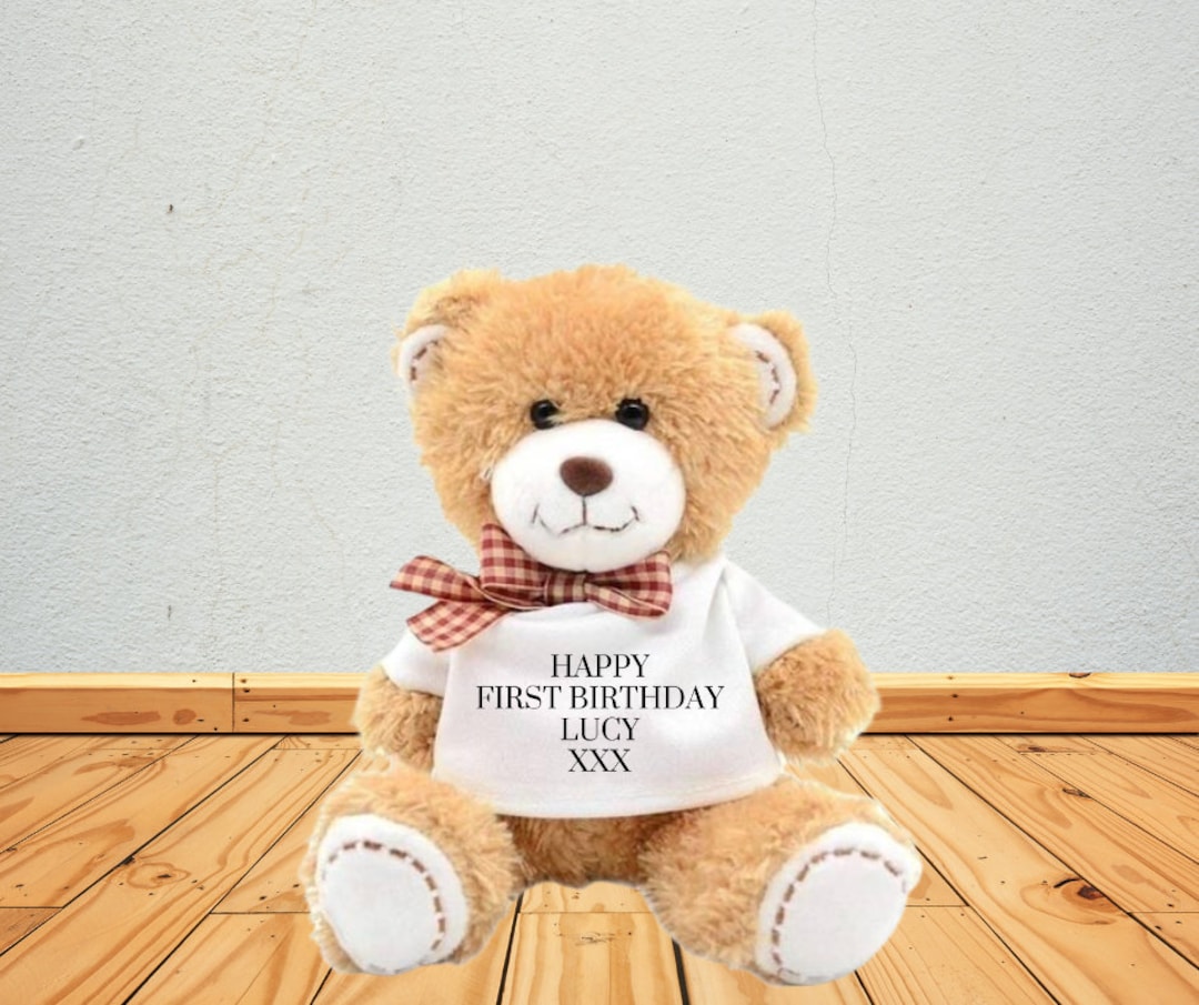 Personalise Teddy Bear-custom Teddy Bear-printed Personal - Etsy