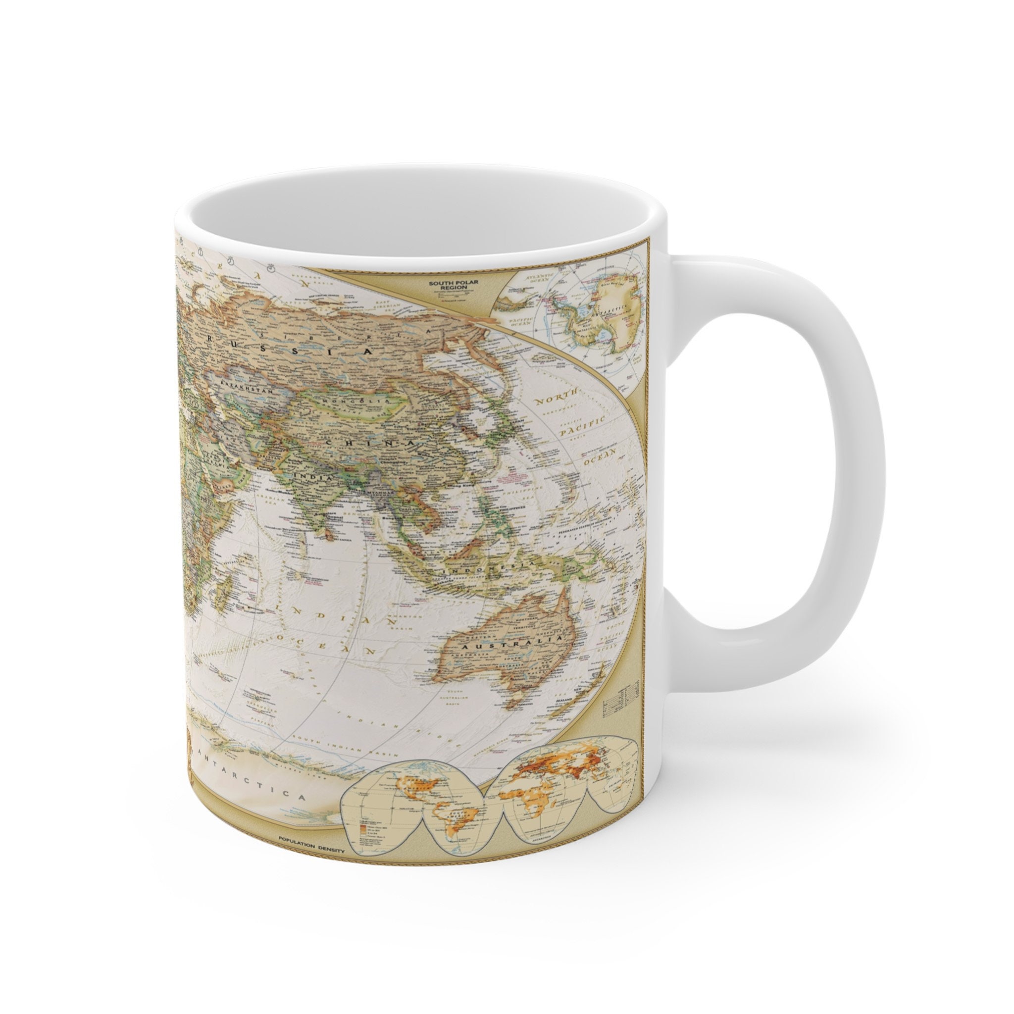 Beautiful World Map Ceramic Mug Coffee Mug Travel Gift - Etsy UK