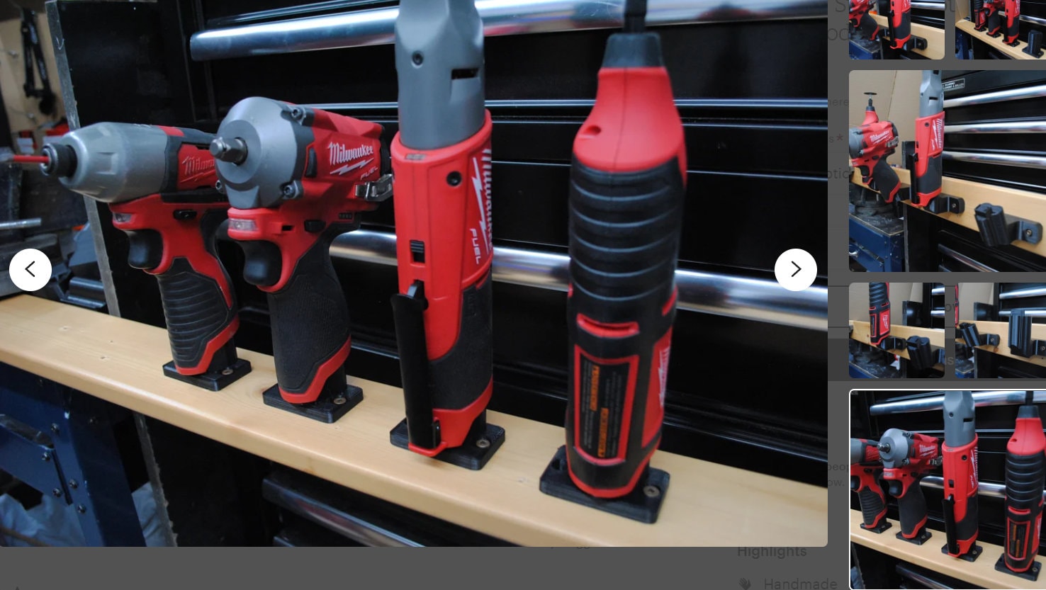 Milwaukee M12 Tool Holder Mounts - Etsy