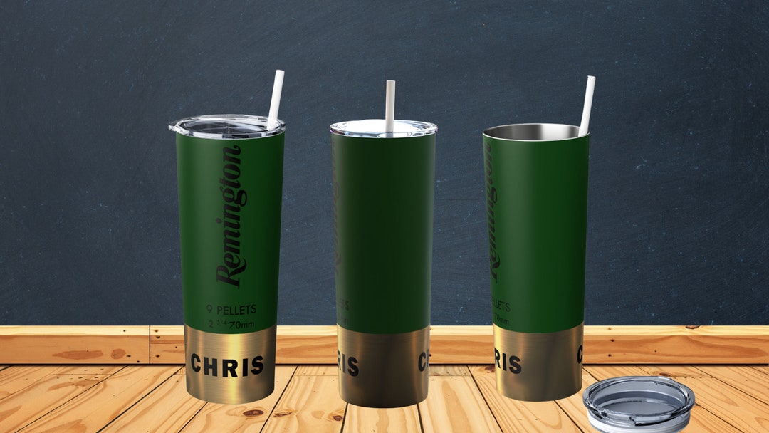 Remington Shotgun Shell - Tumbler - to Go, Travel Tumbler With Straw ...