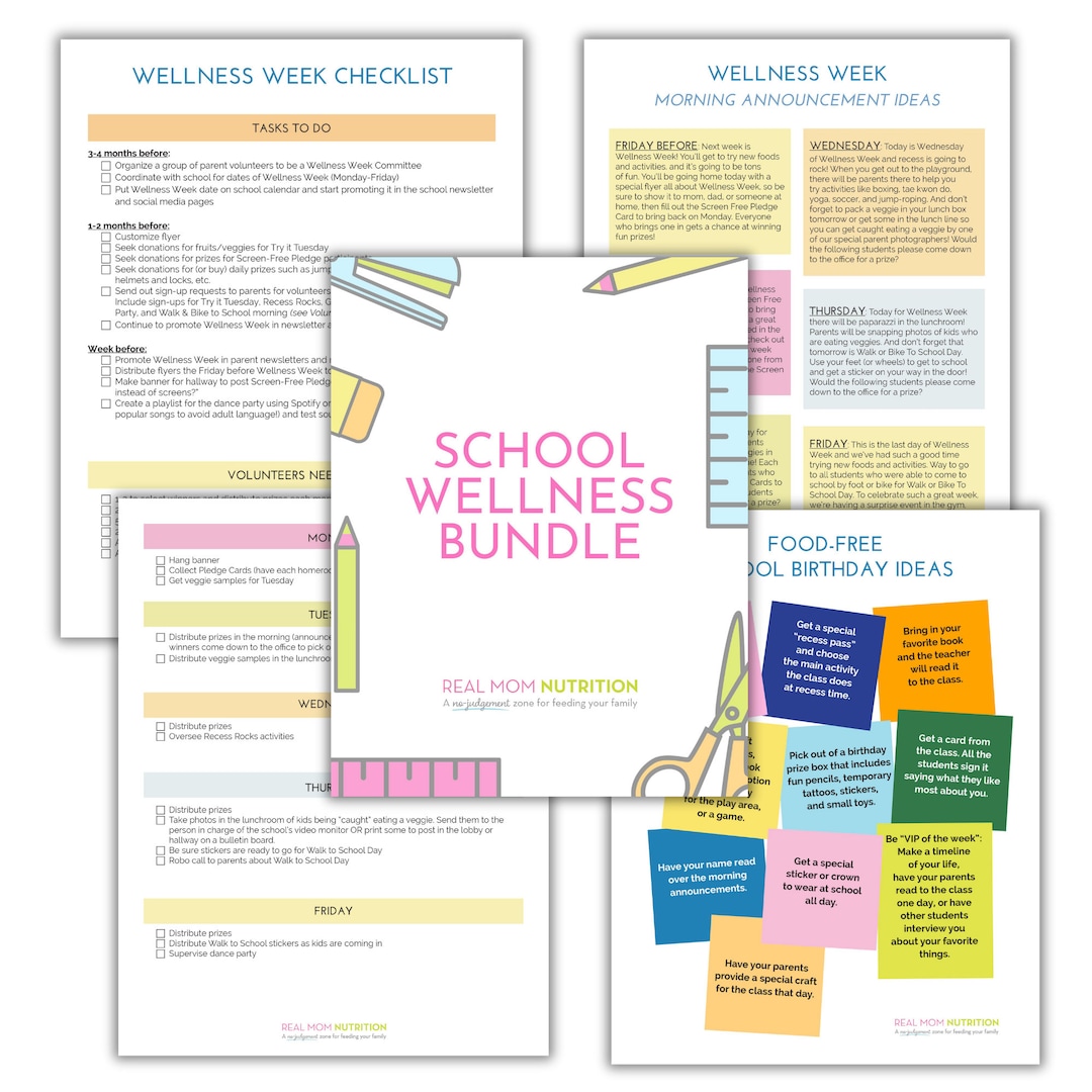 School Wellness Bundle - Etsy