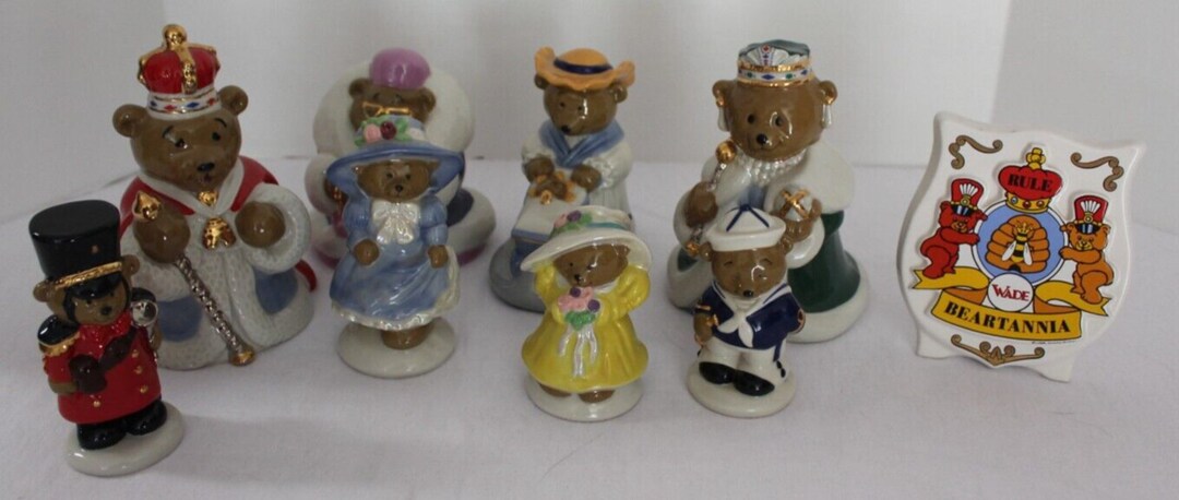 Wade Figurines Rule Beartannia Complete 9 Pc Bear Set With - Etsy