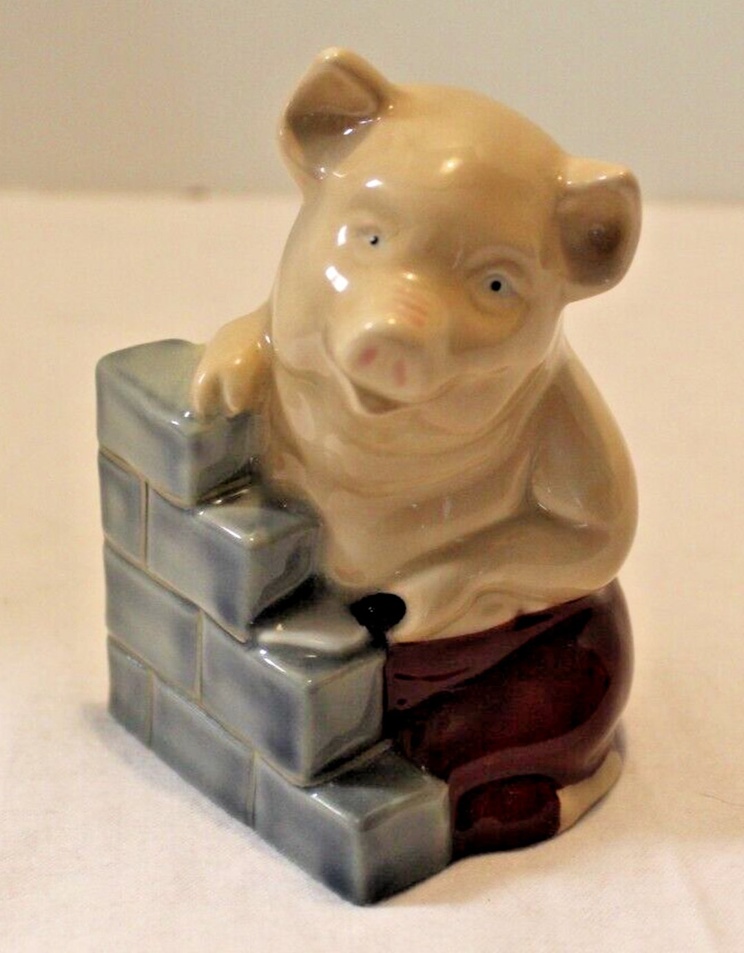Wade Figurine the Three Little Pigs the House of Brick - Etsy
