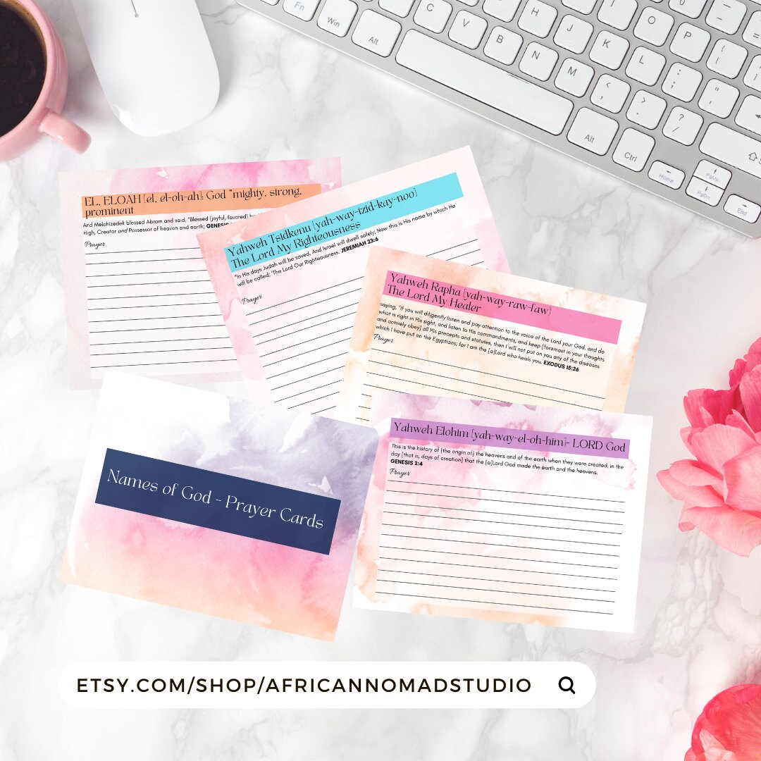 Watercolor Prayer Cards - Blank Prayer Cards, Set of 20 Cards for ...