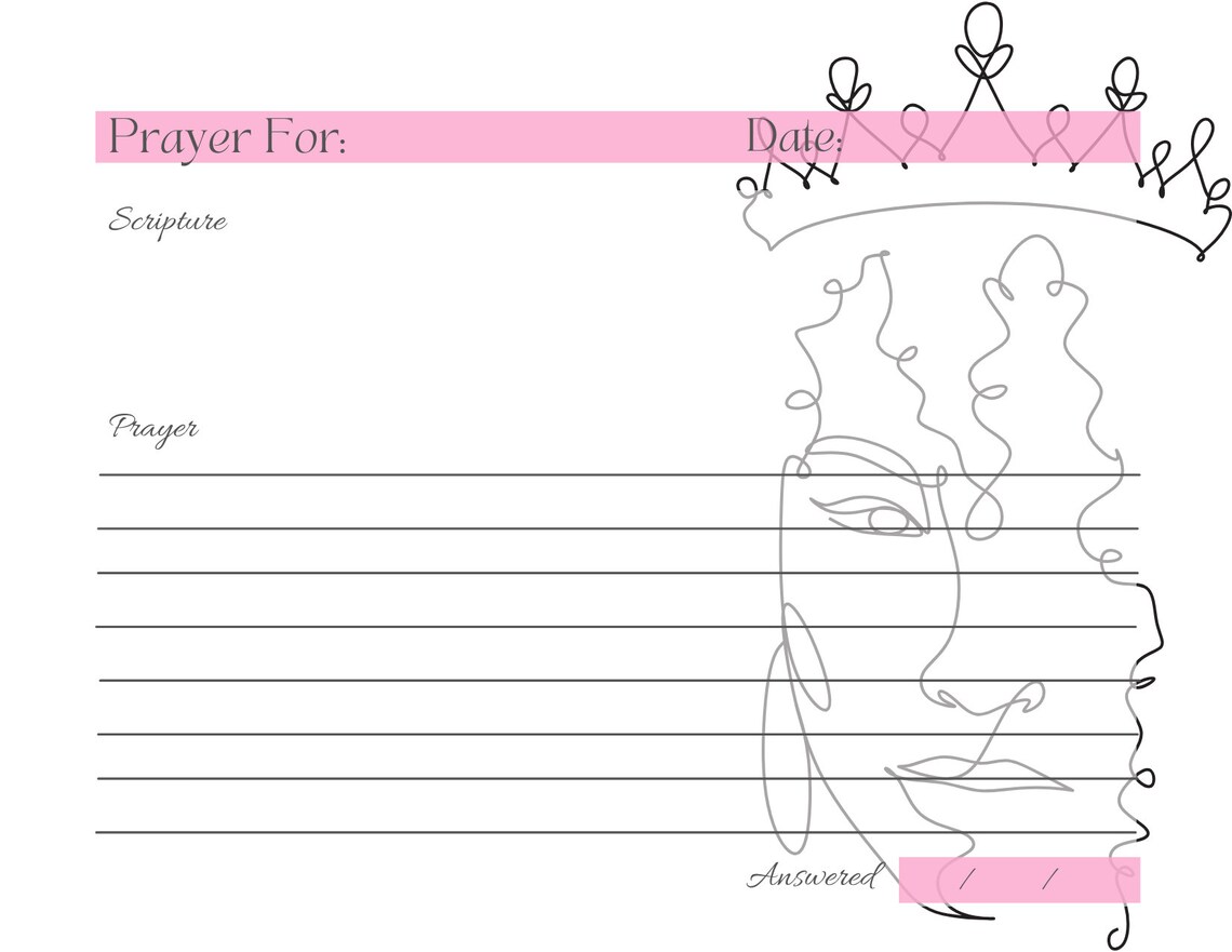 Queen Prayer Cards Blank Prayer Cards, Downloadable Cards for Prayers ...