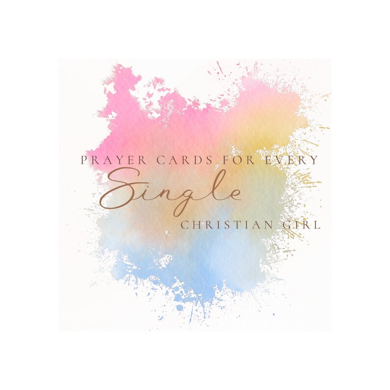 Watercolor Prayer Cards for Every Single Girl Blank Prayer Cards, Set ...