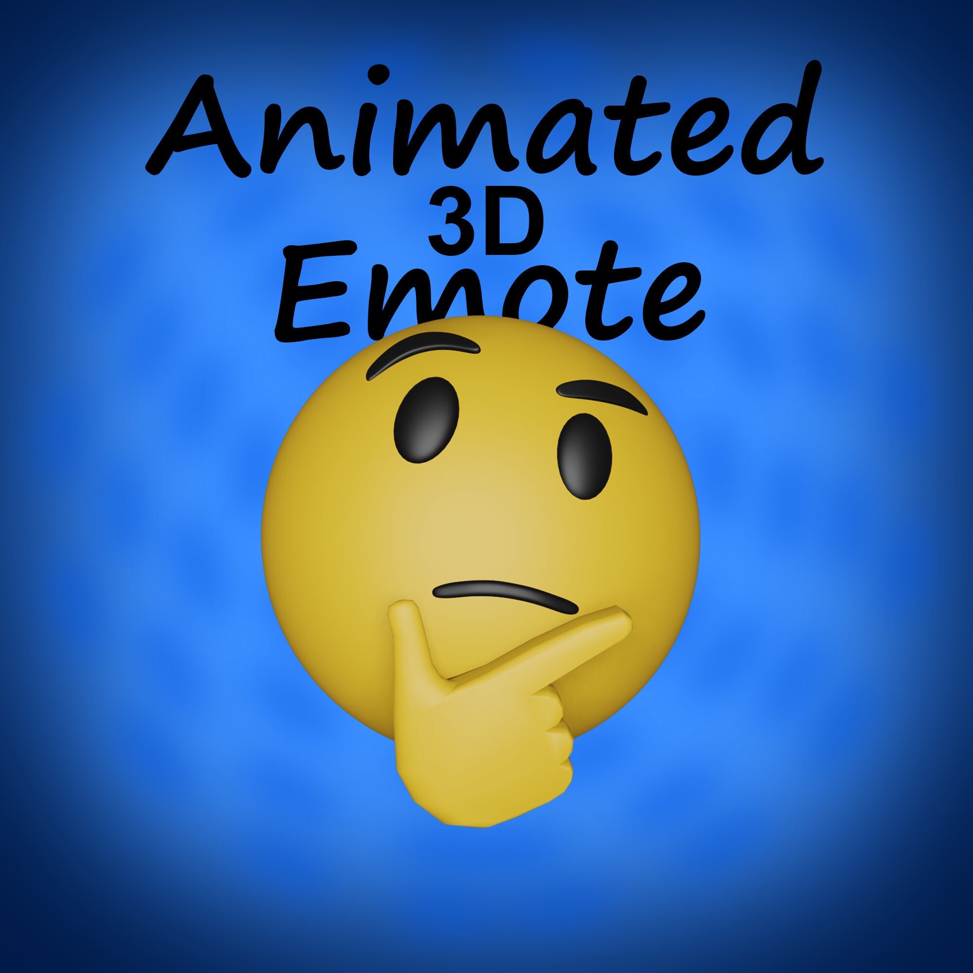 3d Animate Emote Hmmm Emoji for Streamers Twitch Youtube Discord - Etsy