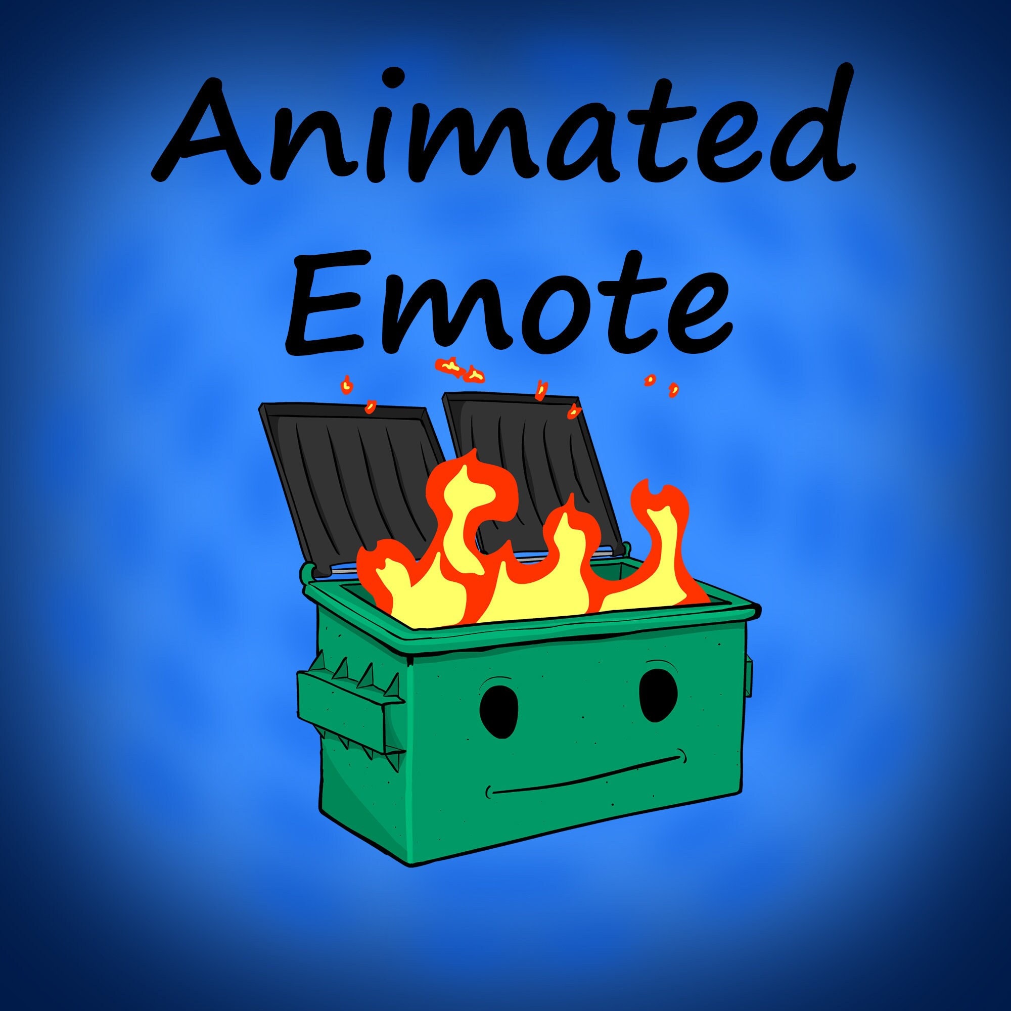 Animate Emote Dumpster Fire - Static and Animated Emote for Streamers ...