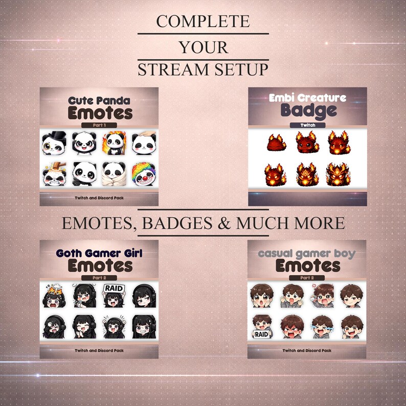 Cute Gray Cat Emotes Bundle Set 4, Kawaii Cat Twitch & Discord Emojis ...