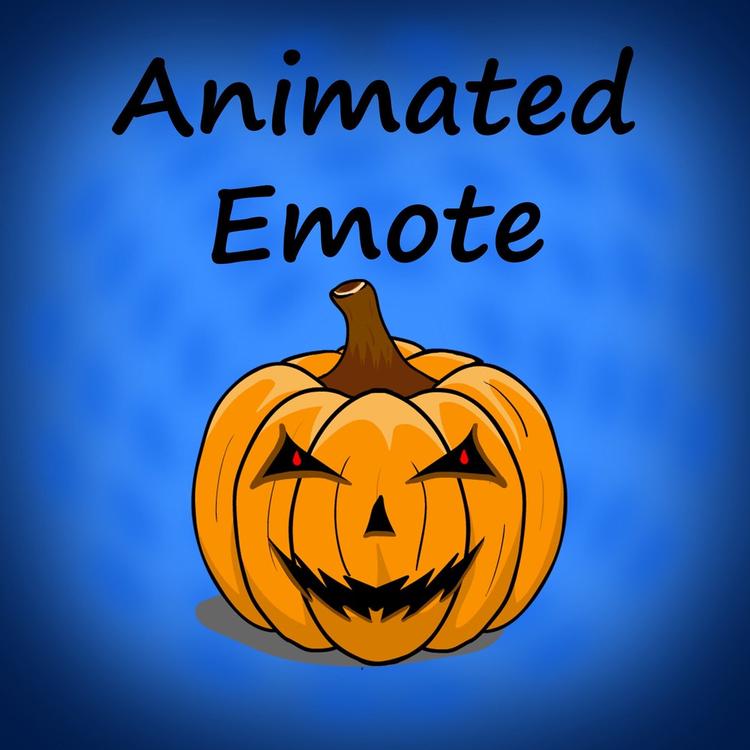 ANIMATED Halloween Emotes-jumping Pumpkin-emote for Streamers - Etsy