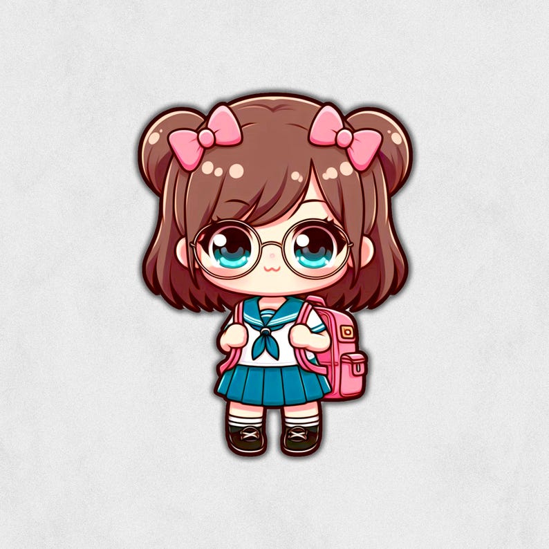 Kawaii School Clipart Set | Cute Teacher Student Classroom Supplies ...
