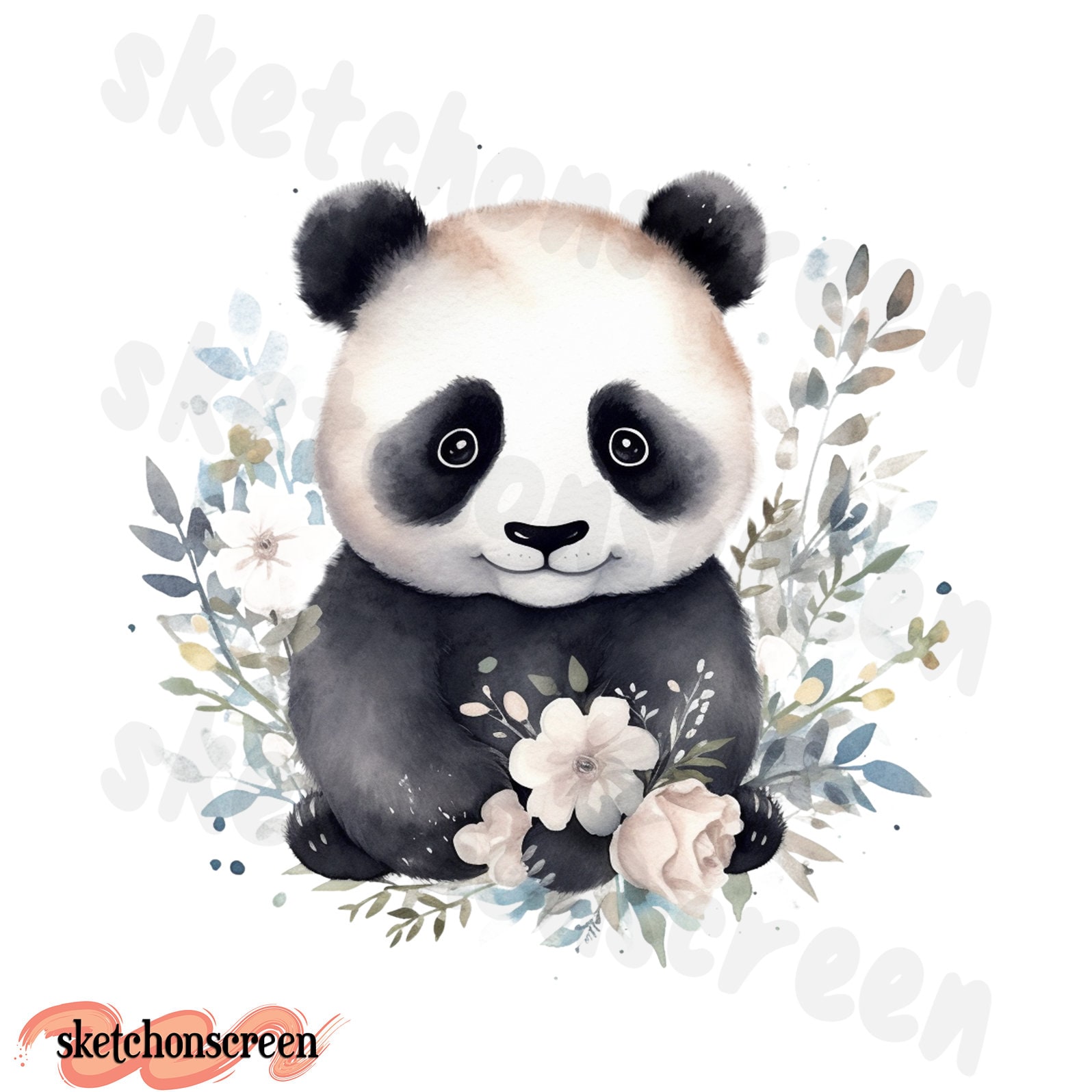 Cute Panda Transparent Watercolor Panda Clipart 12 Pictures PNG and JPG ...