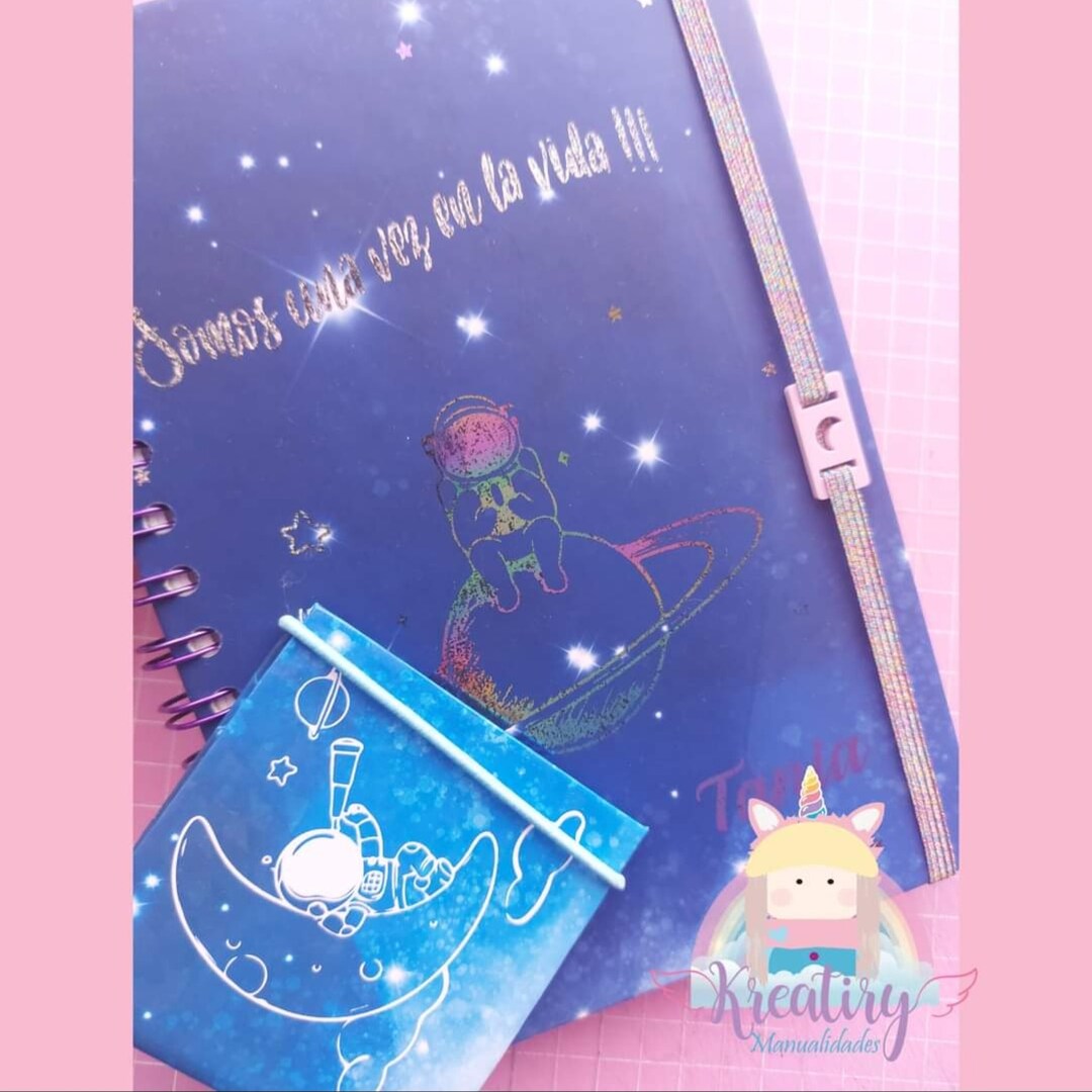 Astronaut Notebook / Half Letter / PDF File - Etsy