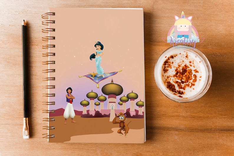 Mario Bros and Aladdin Notebook - Etsy