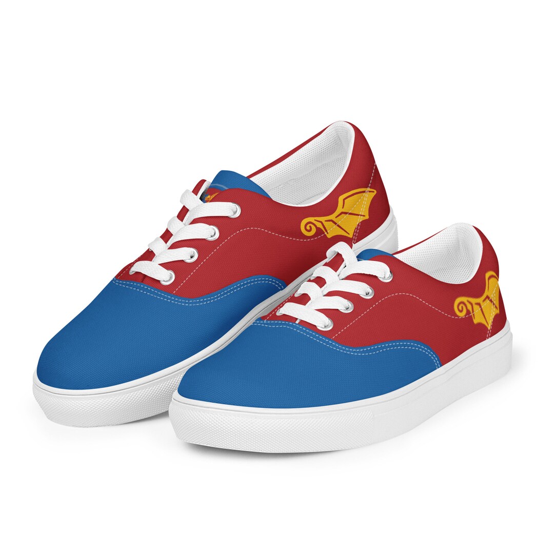 Vintage Castle Dragon 2 Shield Women’s Lace-up Canvas Shoes - Etsy