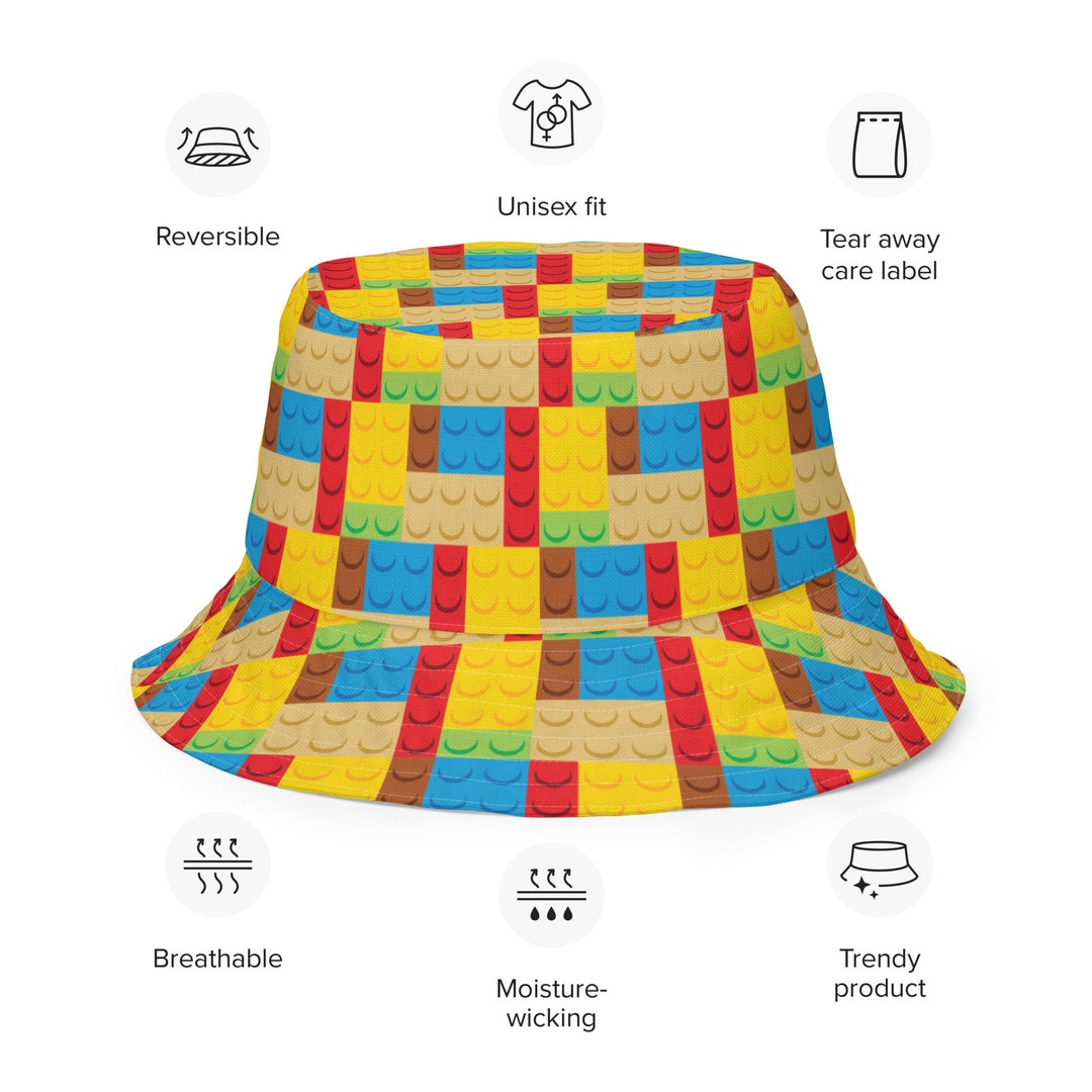 Building Bricks Pattern Bucket Hat - Etsy