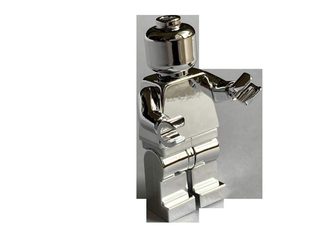 Custom Lego Gold & Chrome Minifigure - Etsy