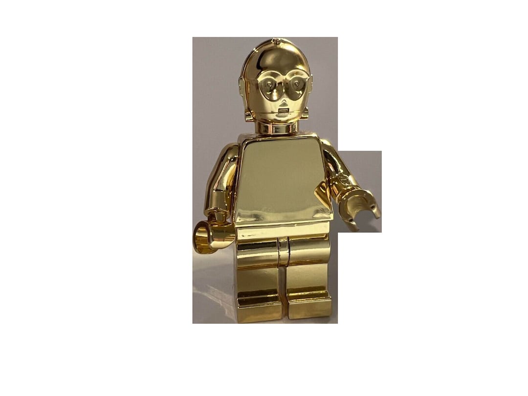 Custom Lego Gold & Chrome C3PO Minifigure - Etsy