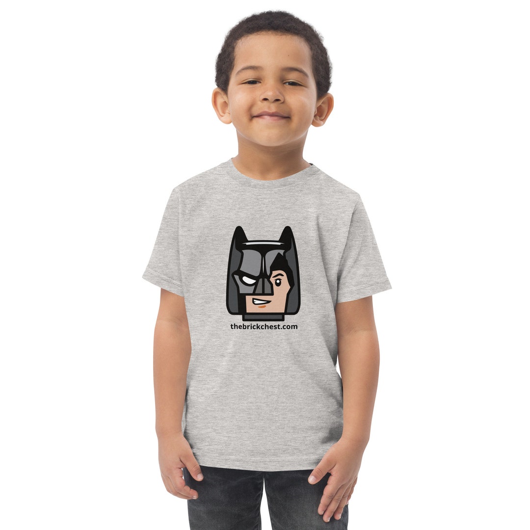 Custom Building Brick Lego Style Bat Man Minifigure Head Cotton Kids ...