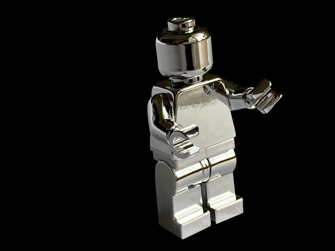 Custom Lego Gold & Chrome Minifigure - Etsy