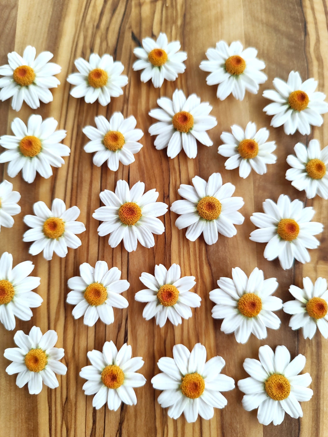 Stud Daisy Earrings,birth Flower Earrings,polymer Clay Earings,gifts ...