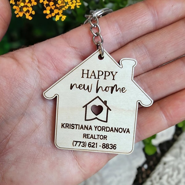 Realtor Keychain - Etsy