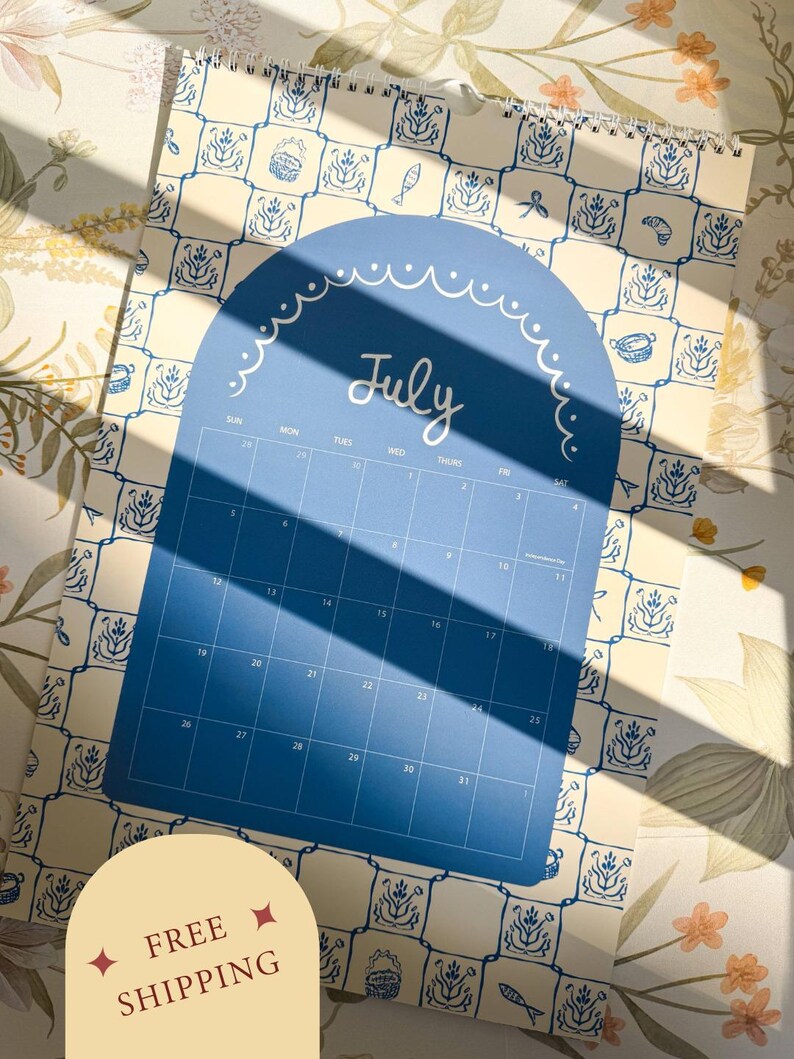 2026 Cottage Calendar Whimsical Folk Patterns Vintage English Country ...