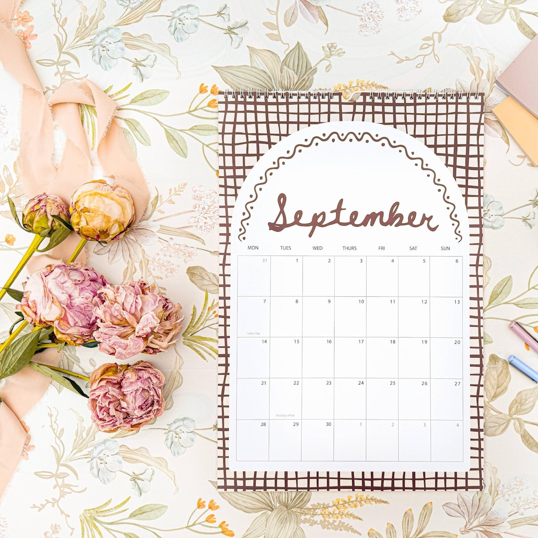 2026 Cozy Cottage Kitchen Calendar Floral Patterns Vintage Style ...