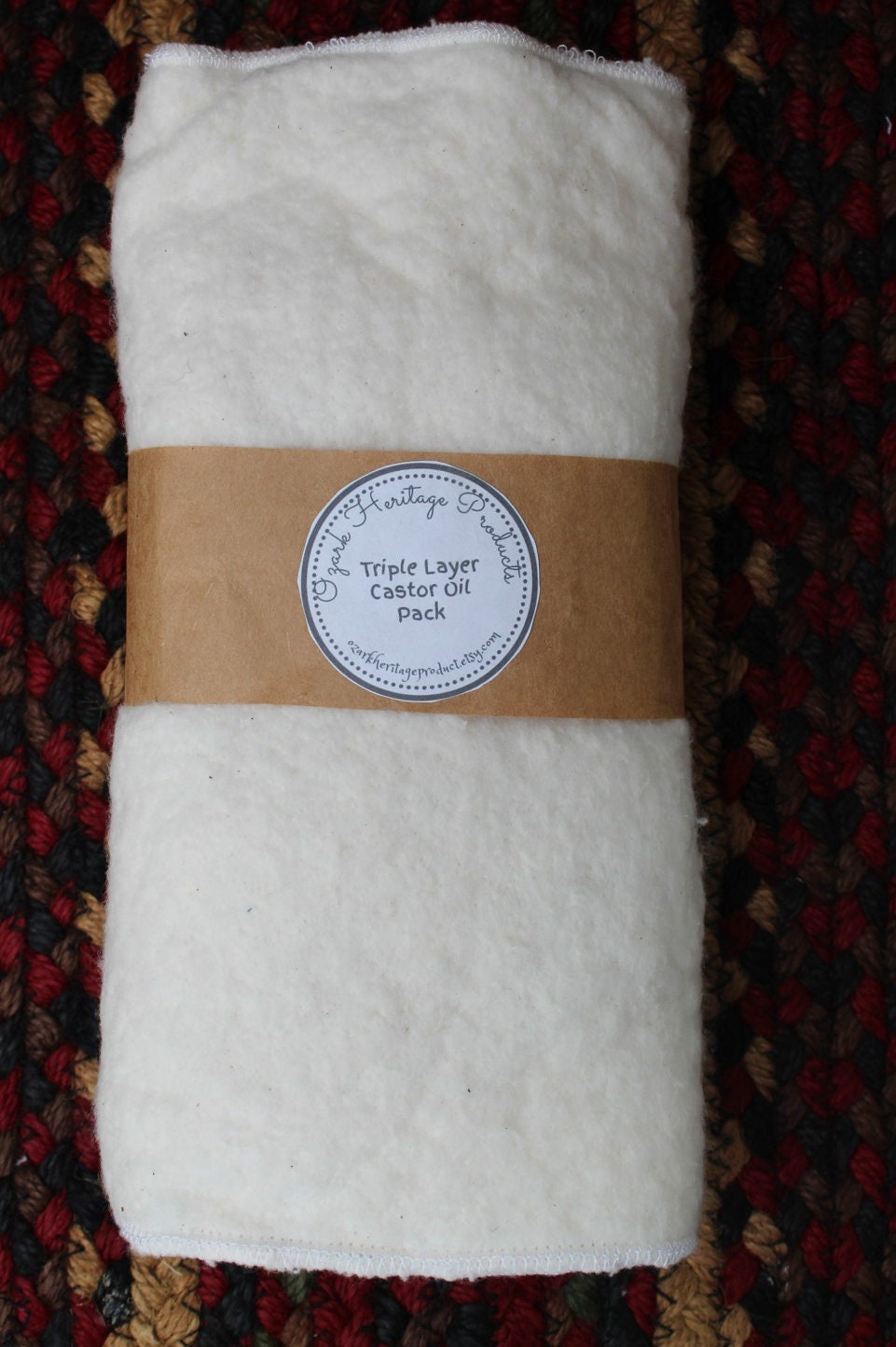 Wool Cotton Triple Layer Castor Oil Pack With Plastic Cover - Etsy