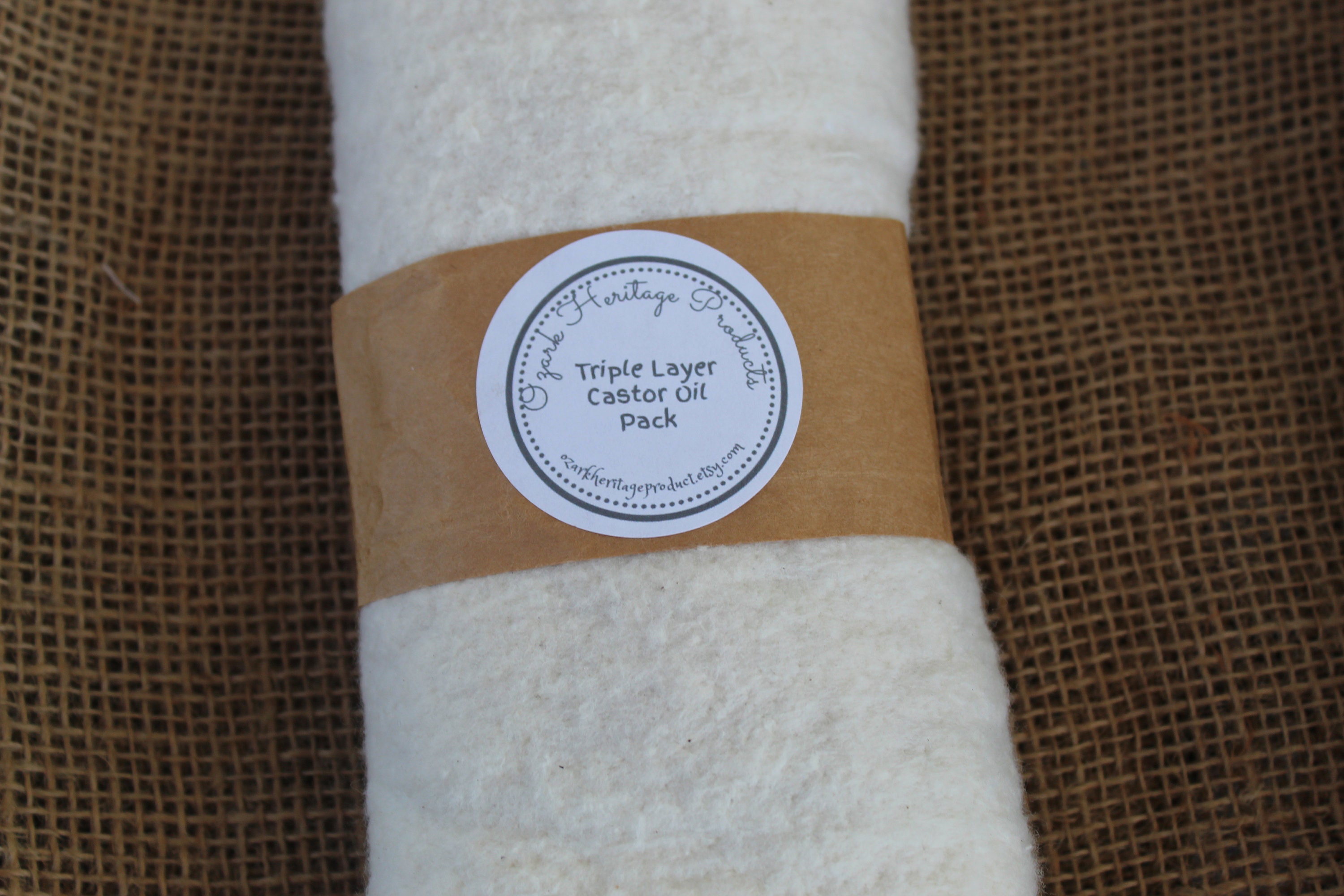 Wool Cotton Triple Layer Castor Oil Pack With Plastic Cover - Etsy
