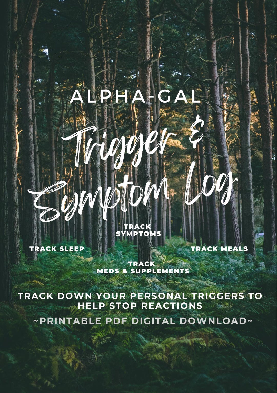 Alpha-gal Trigger Log | AGS | Printable | Digital | Edit in PDF Editor ...