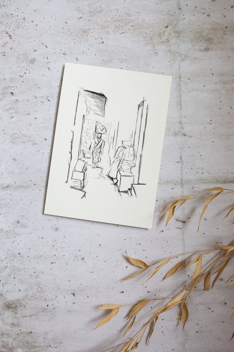 Dharavi Slum Sketch Mumbai India Printable Wall Art - Etsy