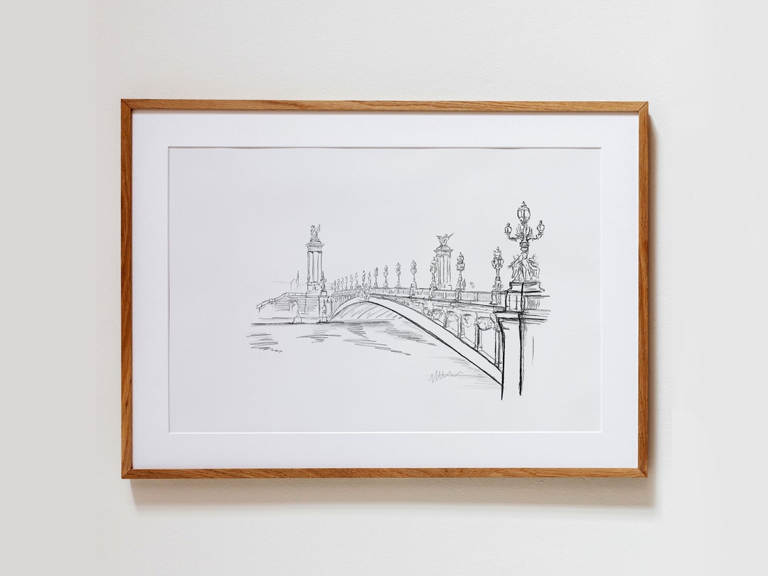 Pont Alexandre Bridge PRINTABLE, Paris, France Art, Vintage Paris Style ...