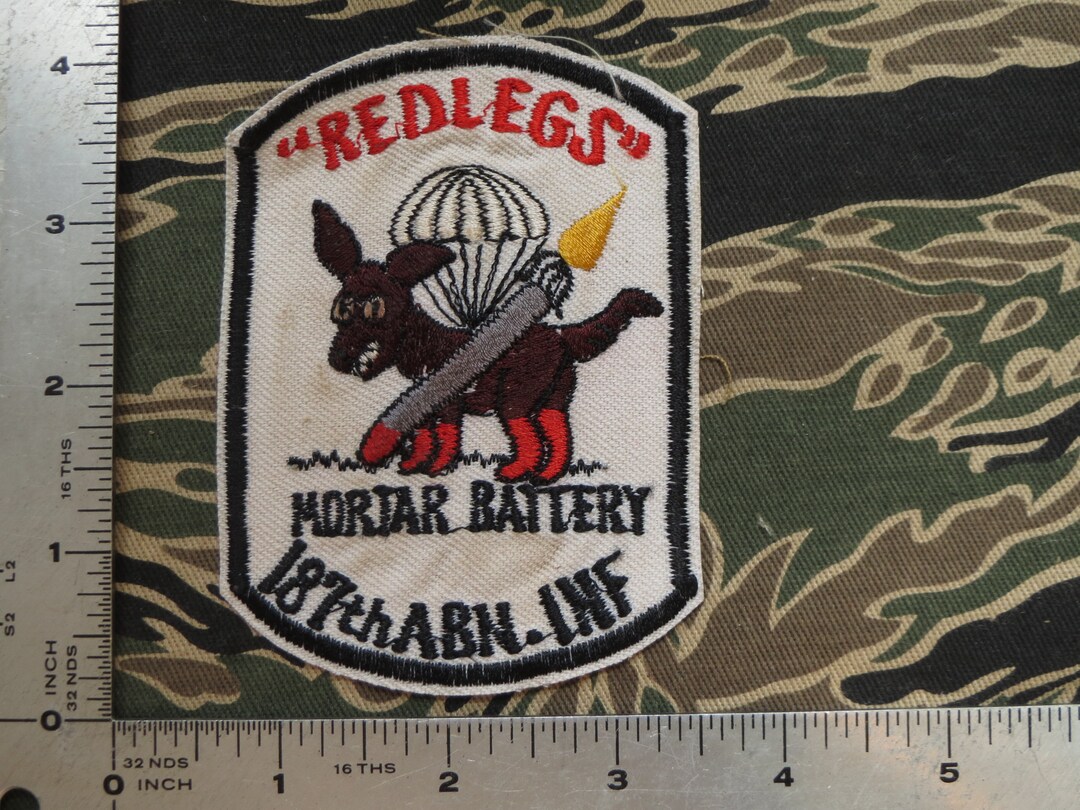 PATCH , 187th Airborne RCT Patch Mortar Battalion Regimental Combat ...