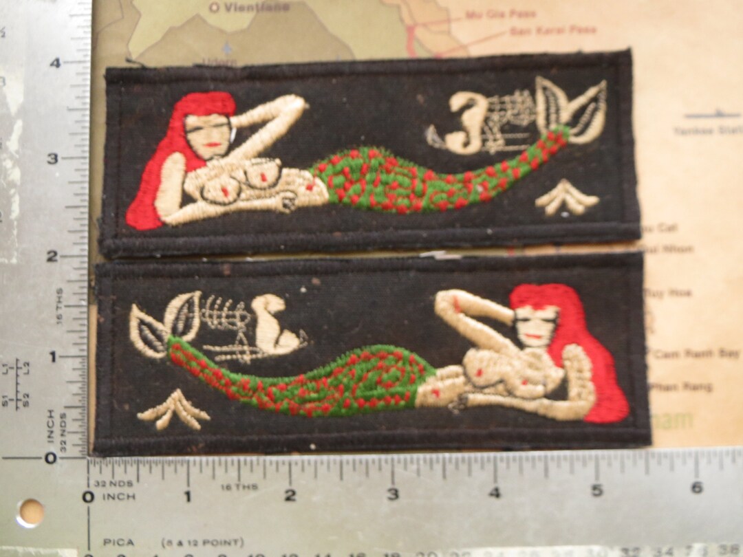 Patch 2 Patches One Pairs Mermaids Usn Us Navy - Etsy