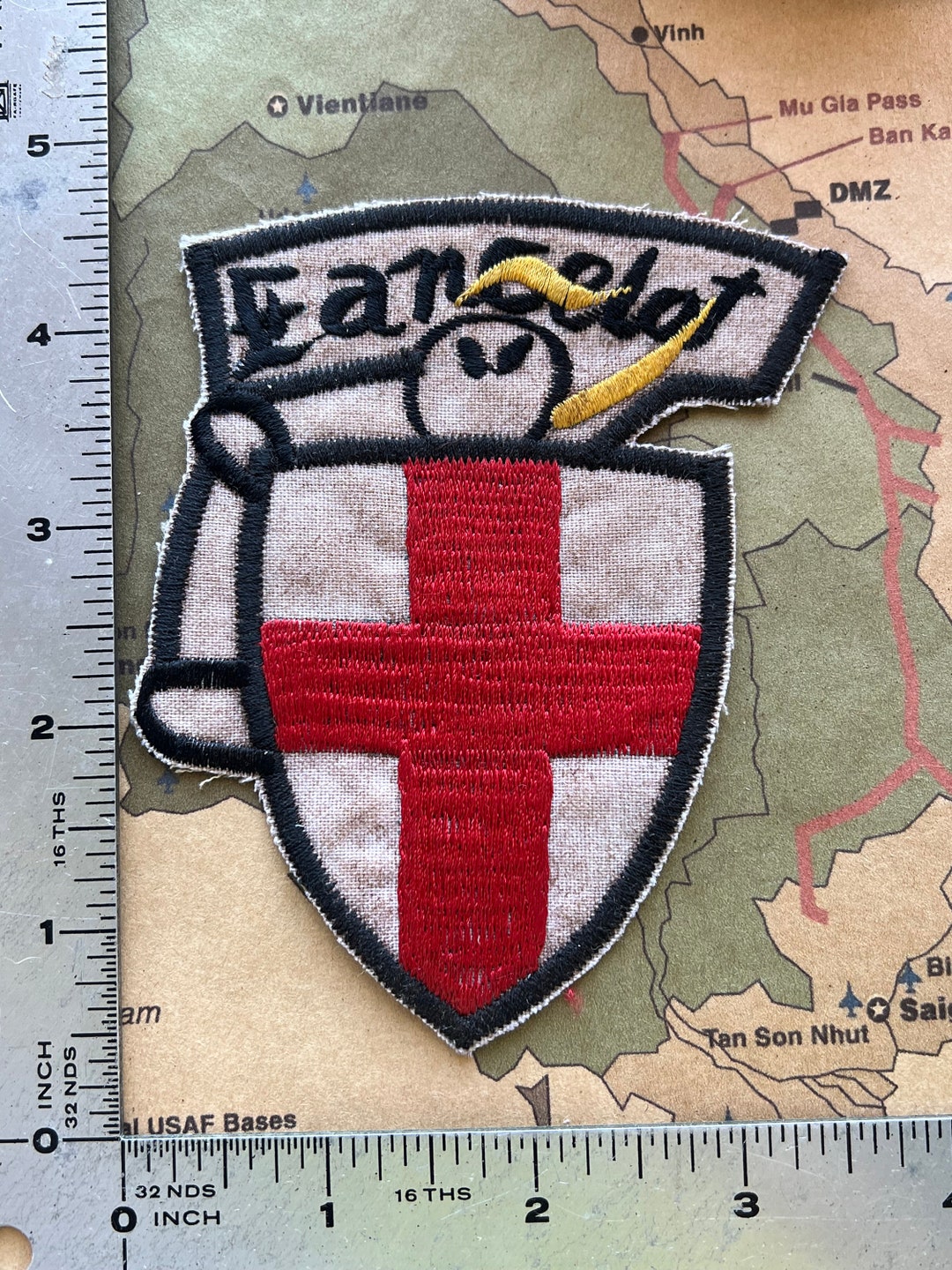 Patch 187th Helicopter LANCELOT CRUSADERS Vietnam War - Etsy