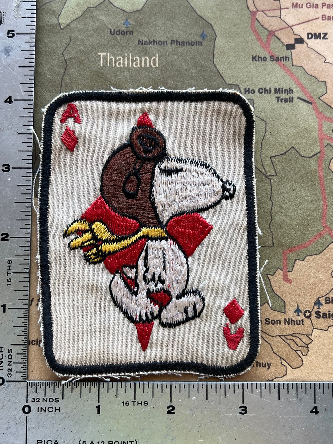 Patch USAF SNOOPY 354th TFW Pilot Ace of Diamonds - Etsy