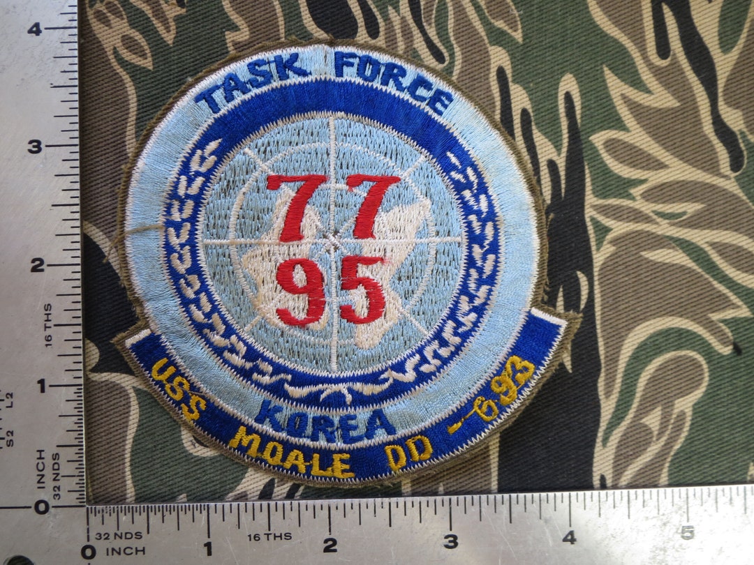 Patch , Task Force 77 7th Fleet , TASK FORCE , Uss Moale 693 , Uss ...